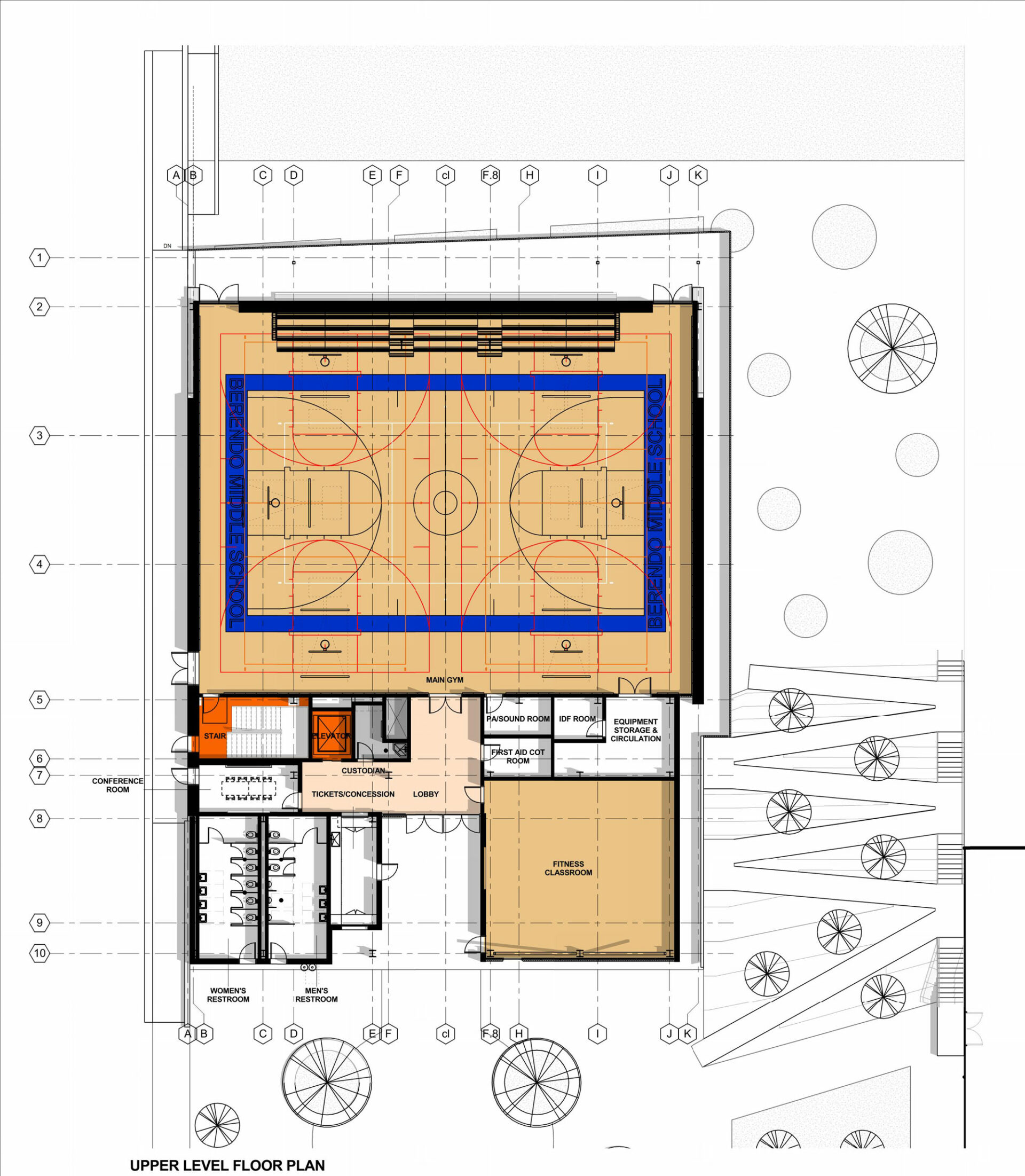 CO Architects - LAUSD Berendo Middle School New Gymnasium & Campus ...
